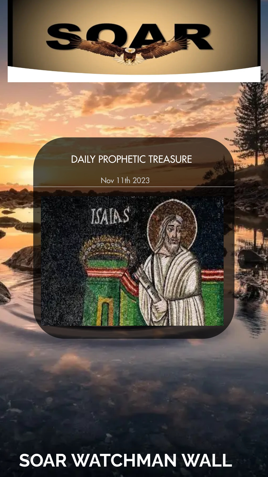 ISAIAH THE PROPHET – JOSEPH UNIT- SOAR WATCHMAN MINISTRIES